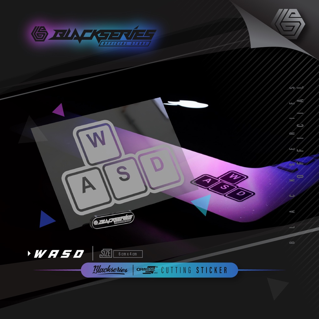 Cutting Sticker WASD | Wasd Stickers | Keyboard Sticker | Shopee ...