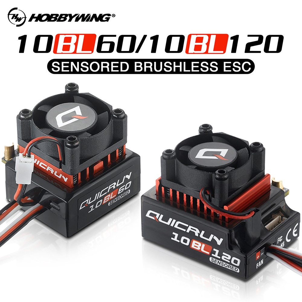 Hobbywing QUICRUN Sensored 10BL120 Brushless ESC 120A /10BL60 60A for 1 ...