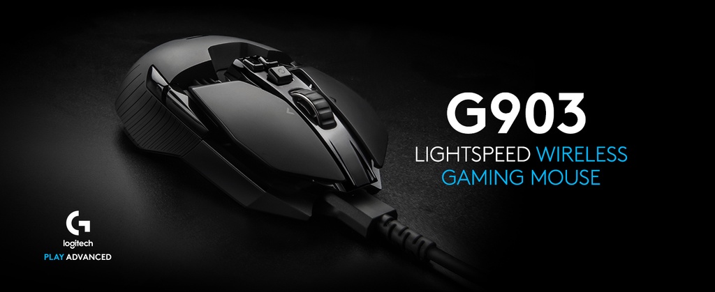 Logitech Gaming Mouse G903 Lightspeed Wireless With Hero 25K Sensor ...