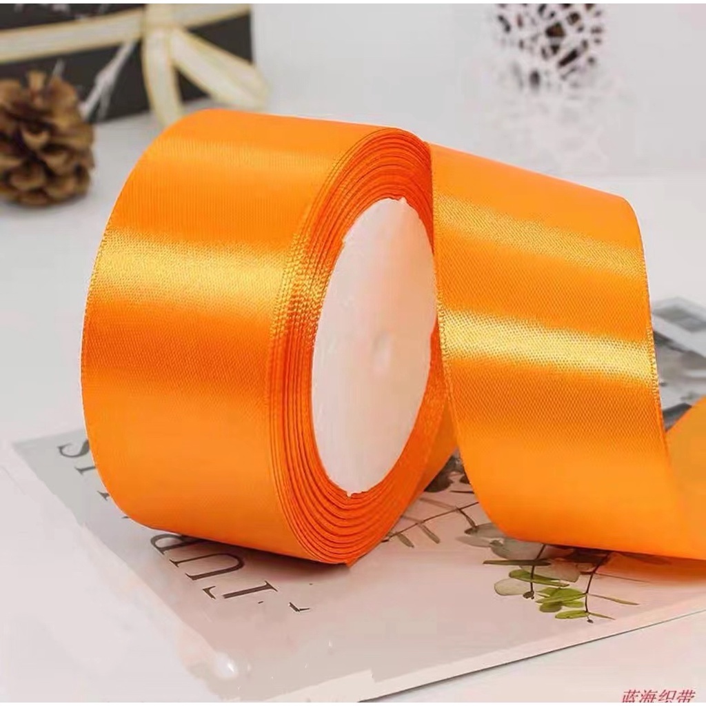 (25 yards/roll) 40mm Single Face Satin Ribbon Fabric Webbing Decoration ...