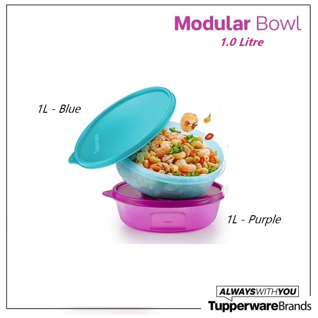 [READY STOCK] Tupperware Modular Bowl 1.0L (2pcs) | Shopee Philippines