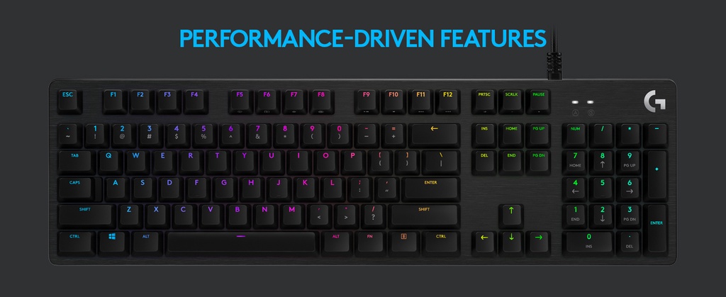 Logitech Gaming Keyboard G512 Carbon Lightsync RGB GX Switch Wired ...