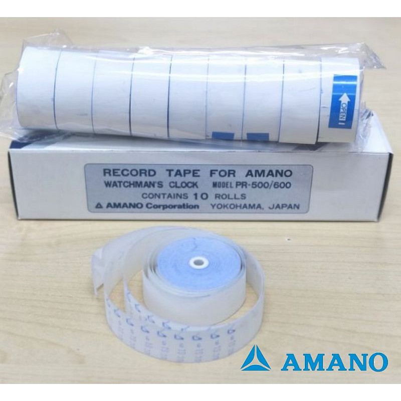 AMANO PAPER TAPE / AMANO PR600 WATCHMAN CLOCK PAPER ROLL | Shopee ...