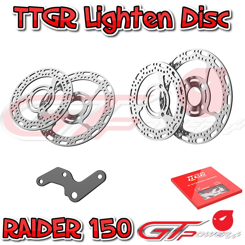 ⭐️Ready Stock⭐️TTGR Lighten Disc Set RAIDER150 Disc Set (Front and Rear ...