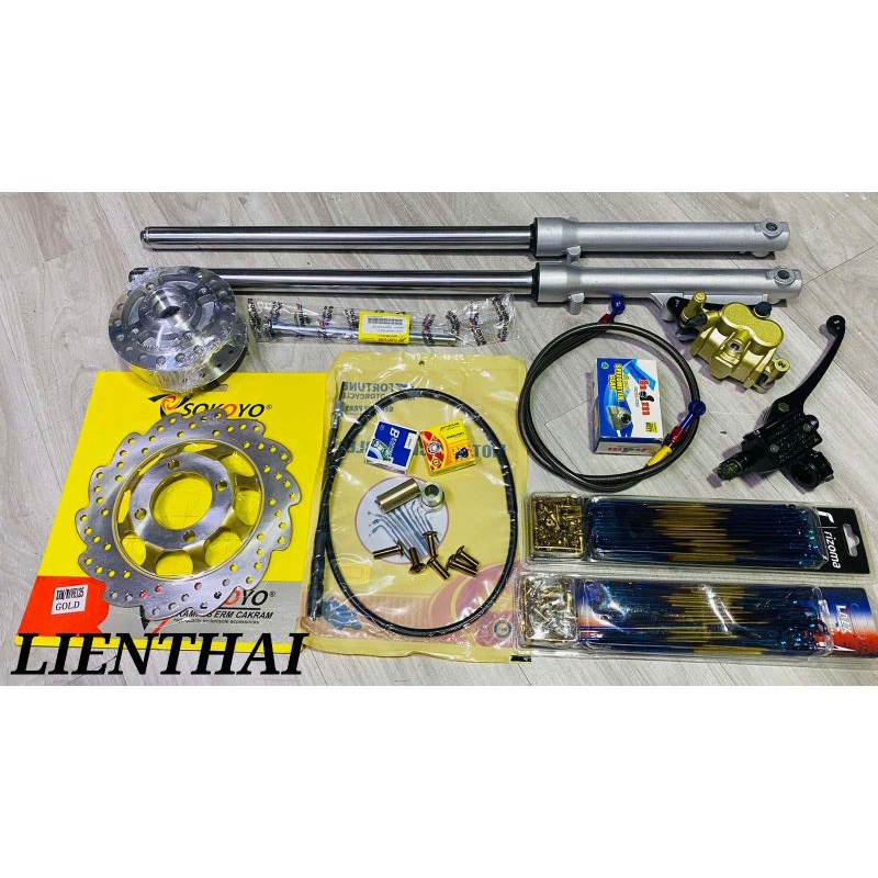 Front disc conversion Full set for bajaj/tmx125/tmx150/pinoy/ct100 ...