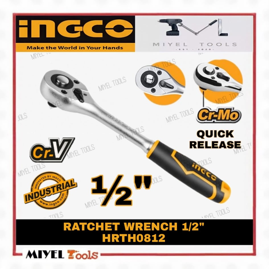 INGCO Ratchet Wrench 1/2" HRTH0812 | Shopee Philippines