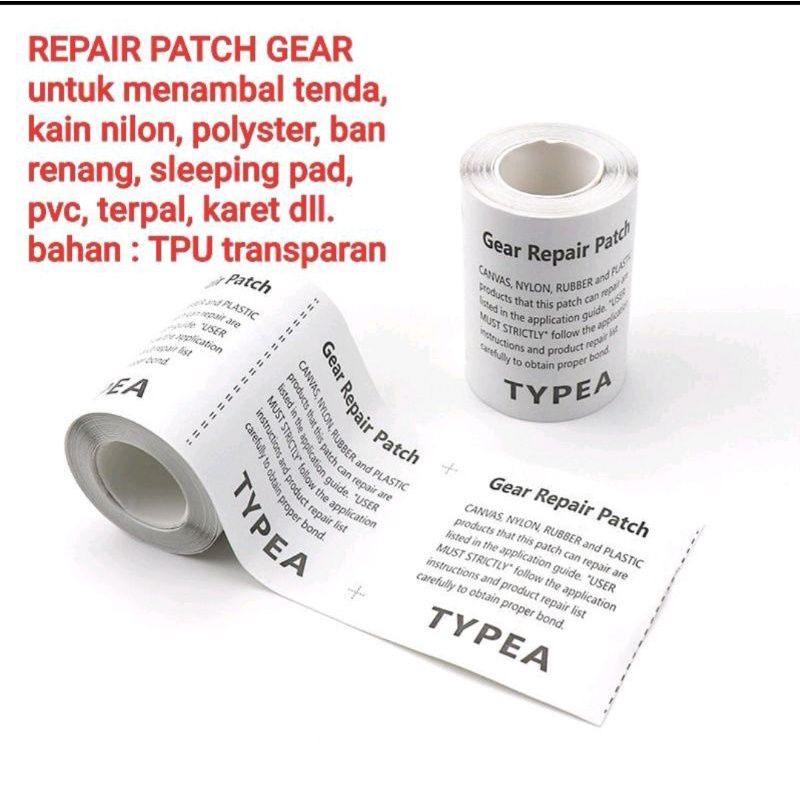 TENDA (5PCS) Repair PATCH GEAR SEAM SEALER TENT PATCHING / FLYSET ...