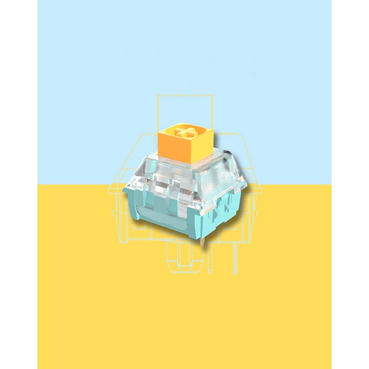 Keybox Sea Salt Lemon Switches 5 Pin Linear Keyboard Switches For ...