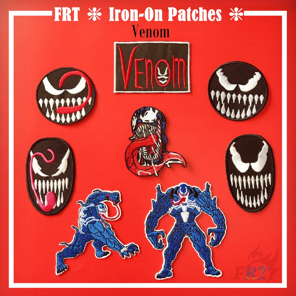 ☸ Marvel - Venom Patch ☸ 1Pc Diy Sew on Iron on Badges Patches （Marvel - Series 12） | Shopee ...