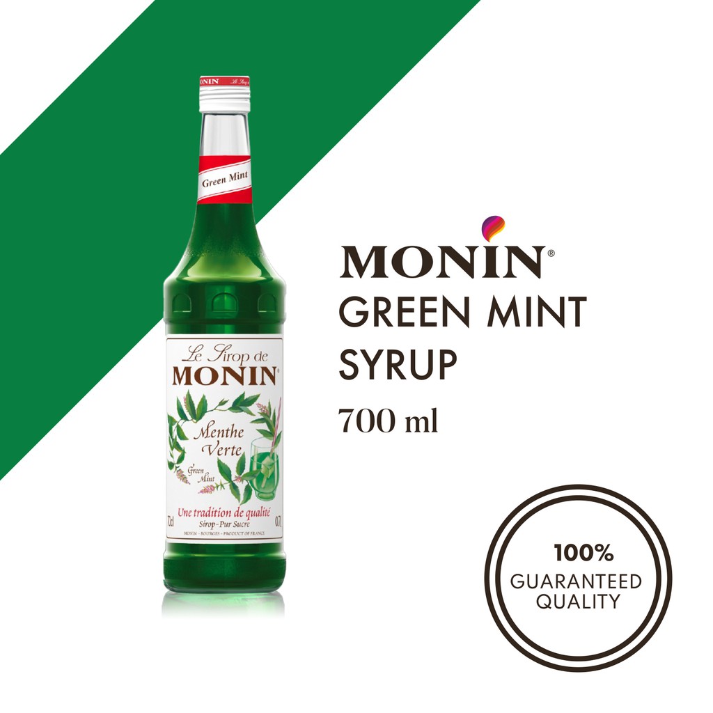 Monin [Peppermint] Green Mint Syrup 700ml | Shopee Philippines