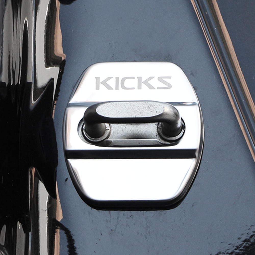 4Pcs/set Stainless Steel Car Door Lock Cover for Nissan Kicks 2017 ...