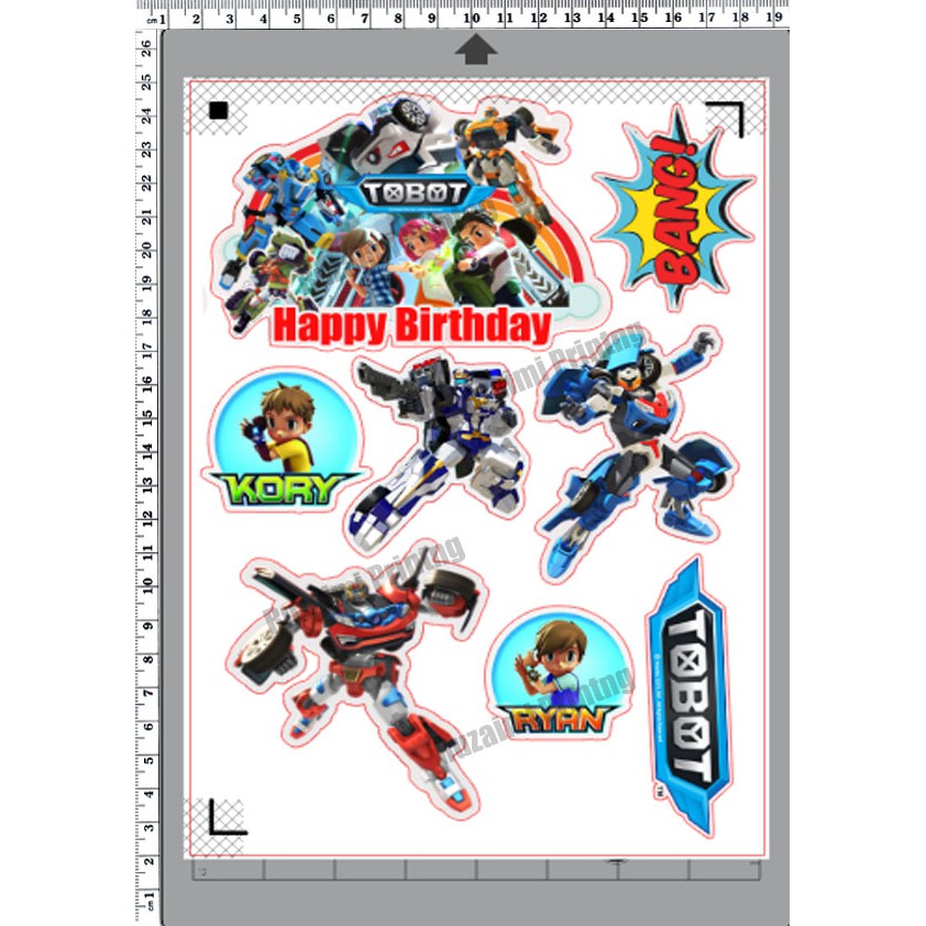 Tobot Cake Topper 001 | Shopee Philippines