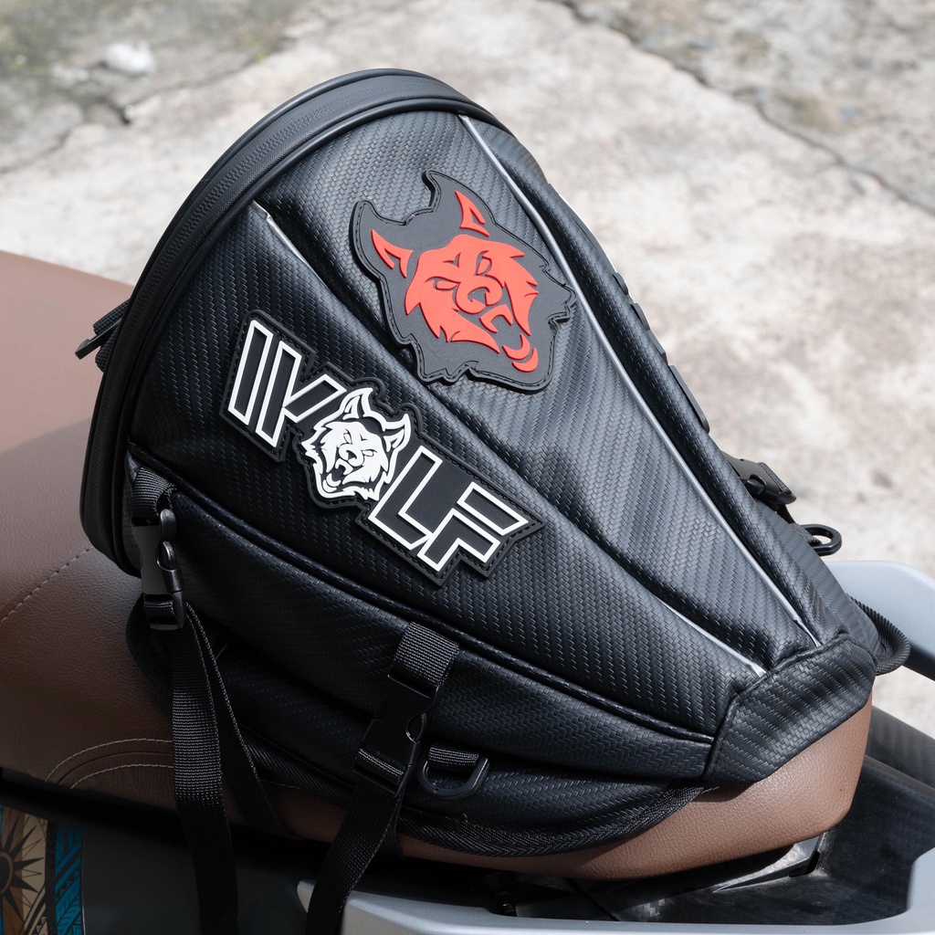 Rear seat bag Motorcycle Universal Tail Bag Motorbike Seat Bag BG-003 ...