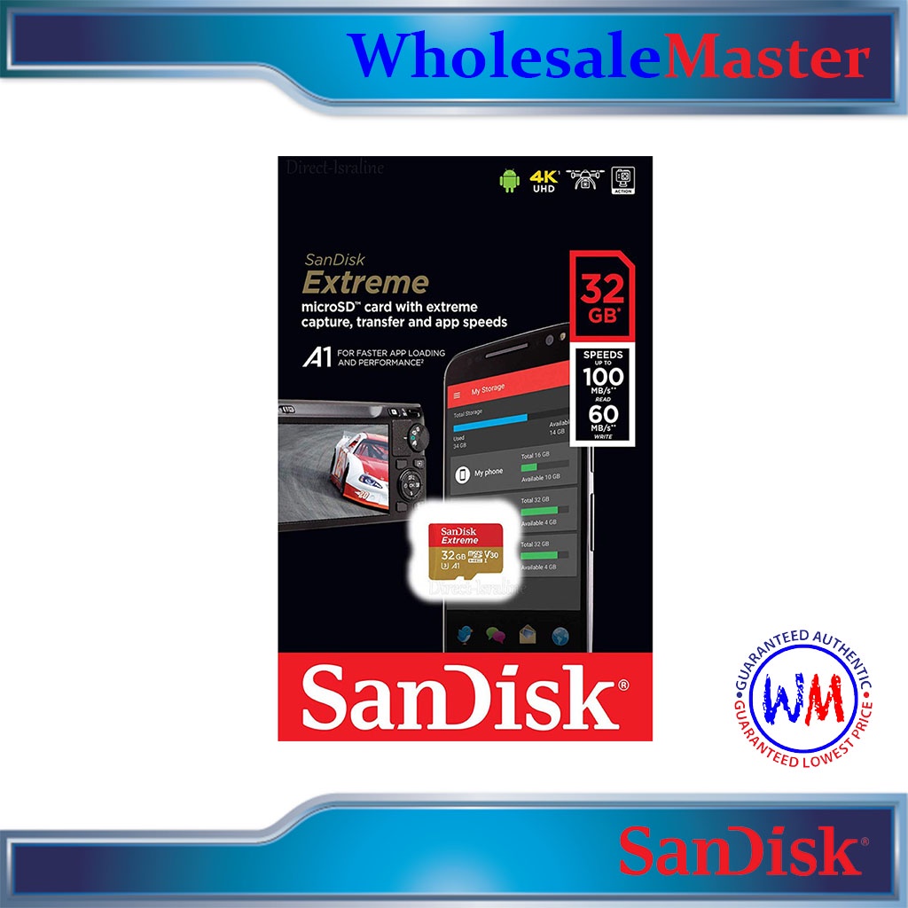 Sandisk Extreme UHS-1 U3 Micro SD 32GB 100MB/s SDSQXAF-032G | Shopee Philippines