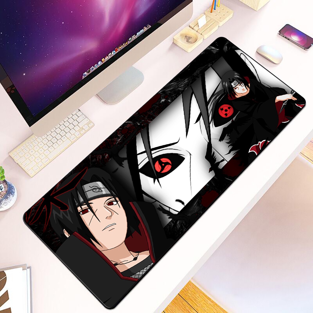 Naruto Uchiha Itachi Mousepad HD Printing Computer Gamers Locking Edge ...