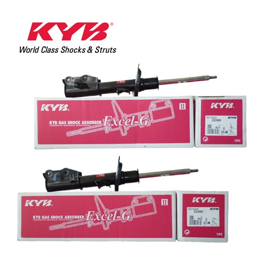 KYB Gas Strut Assembly Front For Ford Fiesta 2010-2019 Set Of (333494/ ...