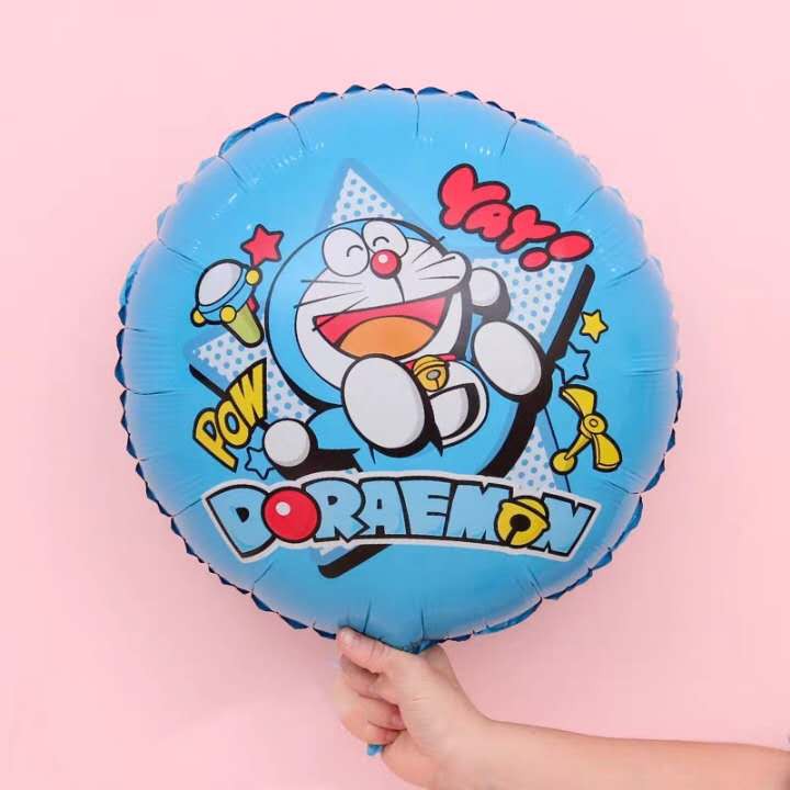18 inches Round INS style Dancing Doraemon cartoon birthday party ...