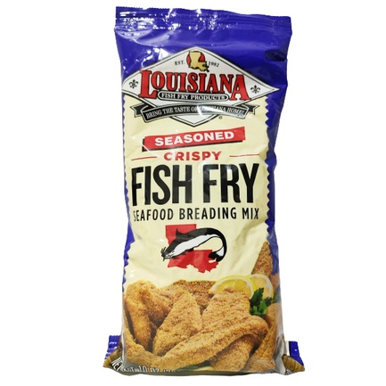 (USA) Louisiana Seasoned Crispy Fish Fry Seafood Breading Mix. 283 ...