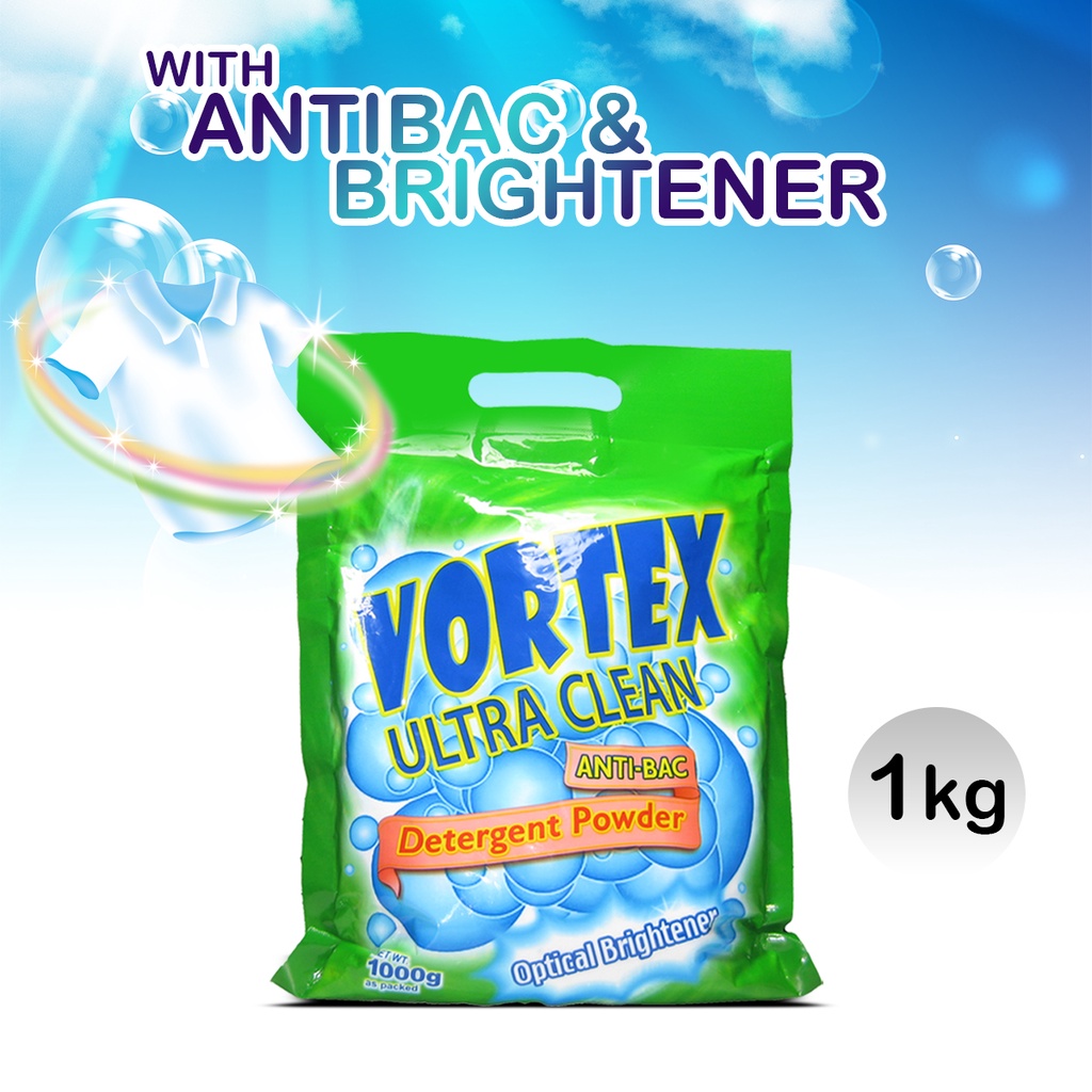 VORTEX Antibacterial Laundry Detergent Powder 1kg (PLANT MANUFACTURED ...