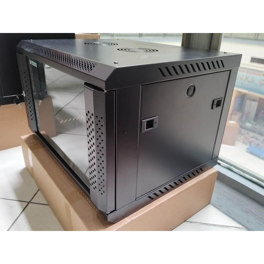 D-Tech 6406W 6U/6-Layer Wallmounted Data Cabinet W=600 * D= 450 * H=1FT ...