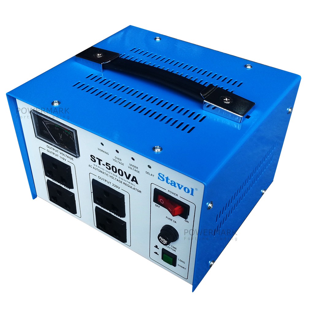 STAVOL ST-500VA Automatic Voltage Regulator (500 Watts AVR) | Shopee ...