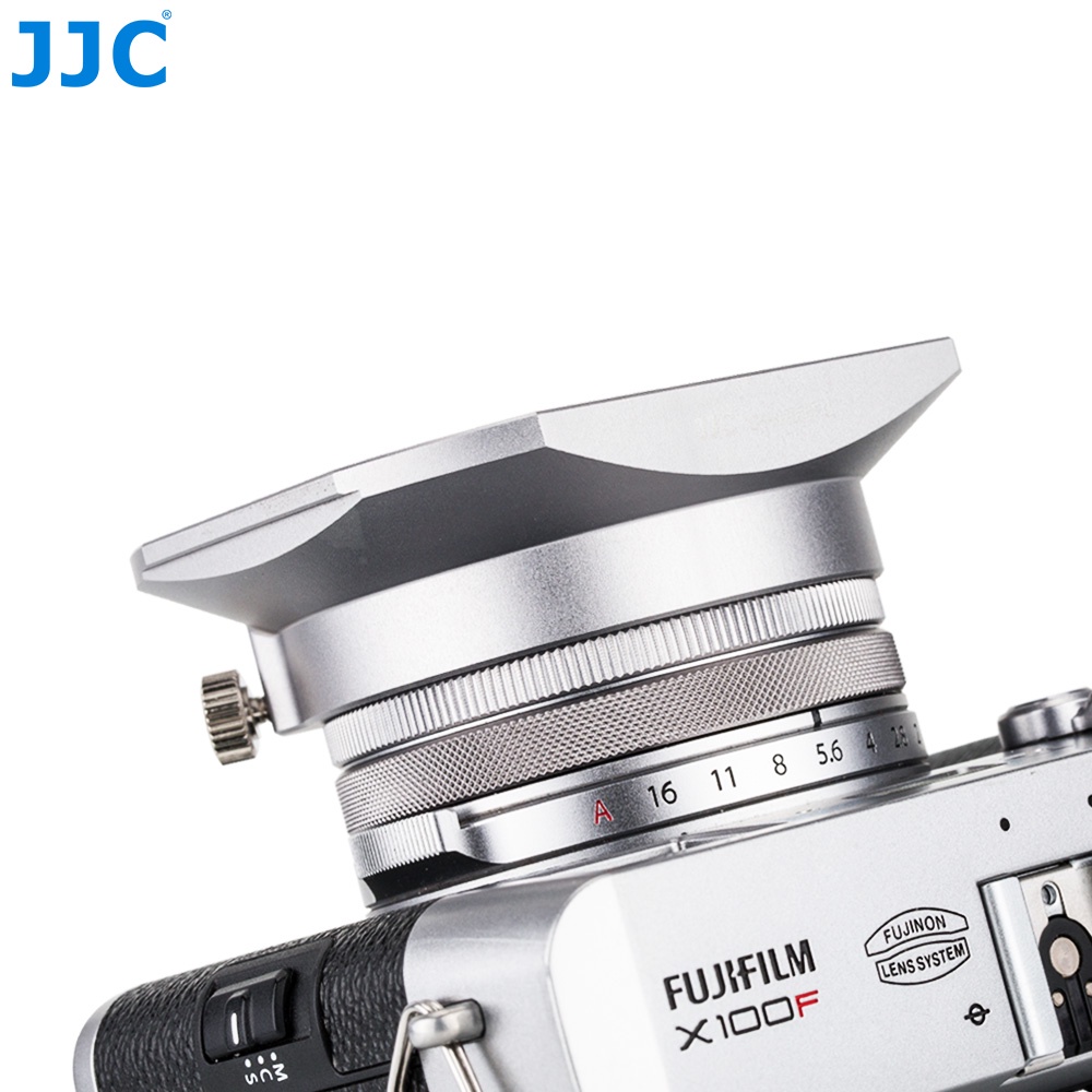 JJC LH-X100 Square Lens Hood with AR-X100 Filter Adapter for Fuji Fujifilm X100VI X100V X100F ...