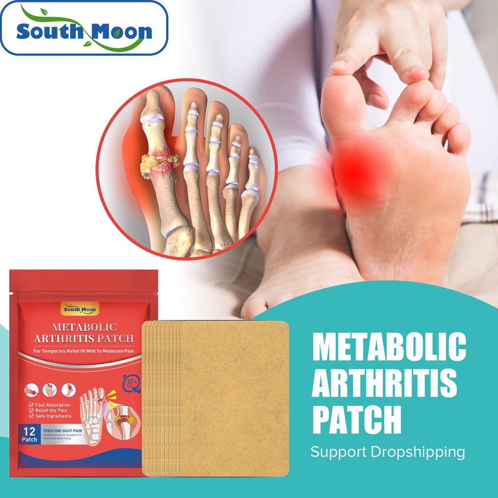 South Moon 12pcs/pack Arthritis Patch Knee Joint Back Leg Muscle Pain ...