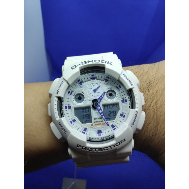 Casio G-Shock GA100A-7ADR Original | Shopee Philippines