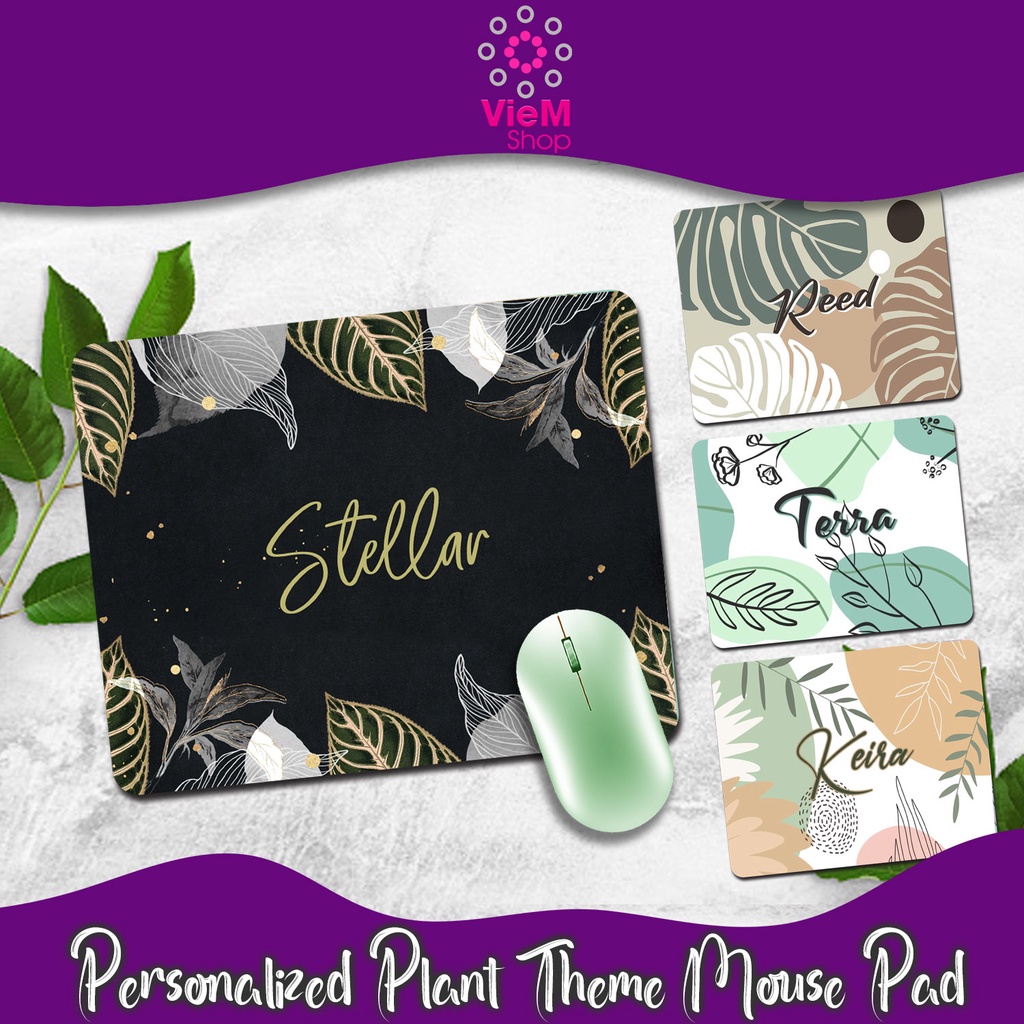 Personalized Mousepad PLANT THEME Thick Mouse Pad | Souvenir ...
