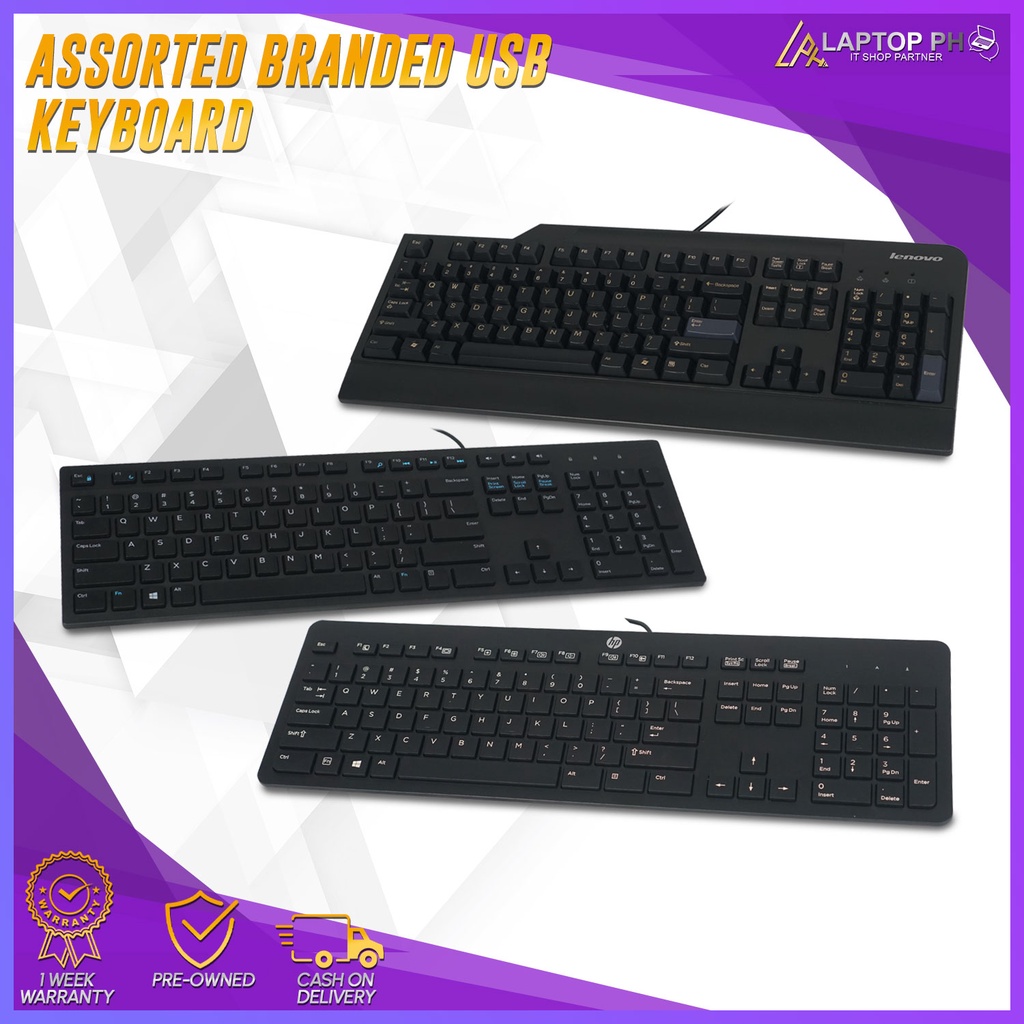 Assorted USB Keyboards for PC Desktop, Laptop, Office, Pisonet ETC ...
