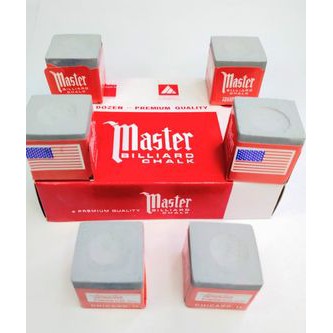 6pcs. Billiard Master Chalk Gray ( tisa ng tako ng bilyaran ) | Shopee ...