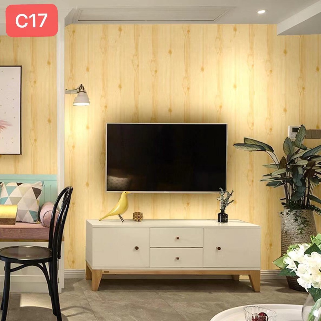 BHW Wallpaper Wood Design PVC Self Adhesive Waterproof Fabric Safety ...