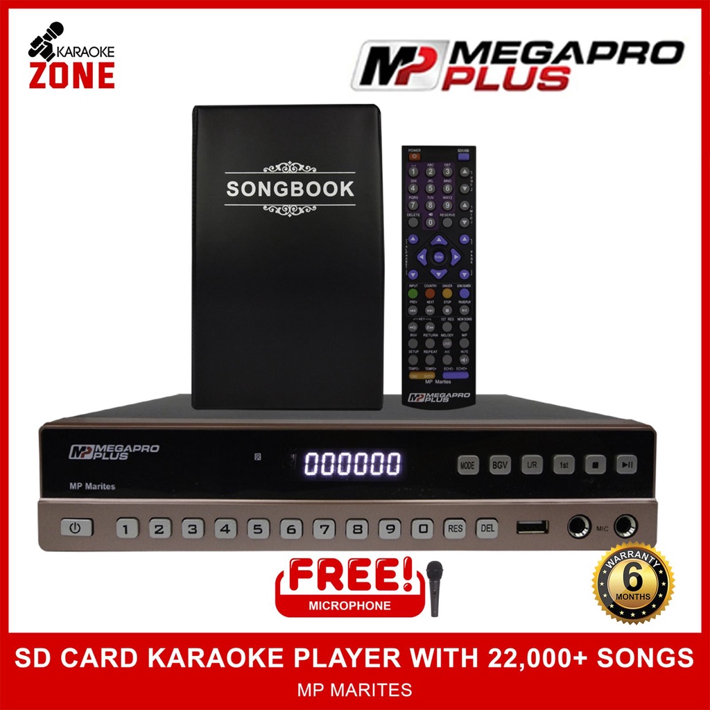 Megapro Plus Marites Player / SD Card Karaoke Player / with Wired Mic ...