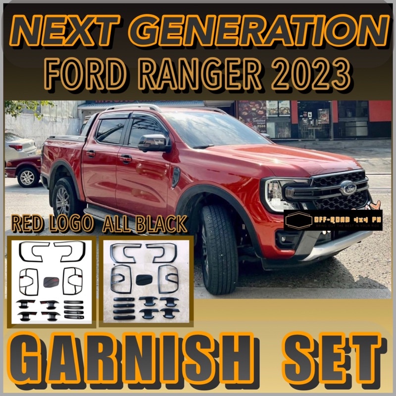 NEXT GENERATION FORD RANGER 2023 GARNISH SET (ford ranger 2023 ...