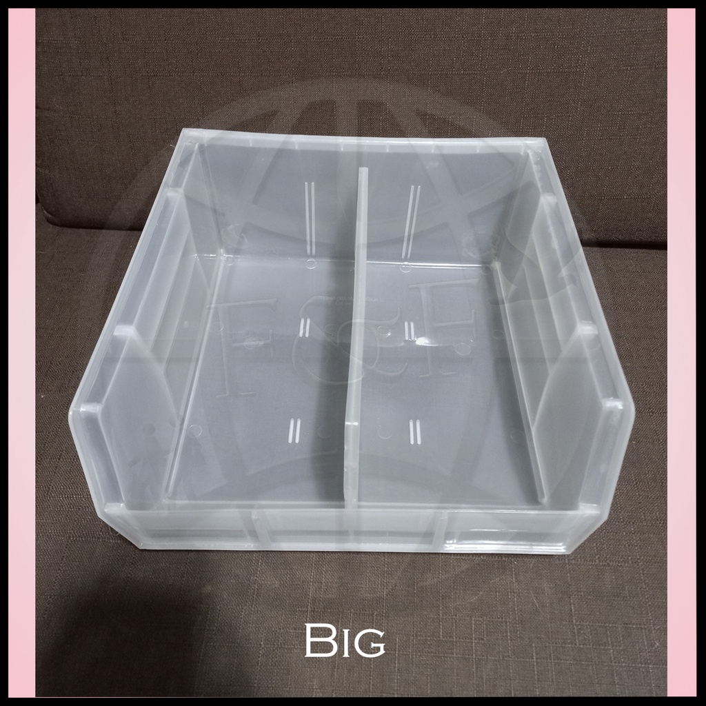 Stackable Plastic Desk Bin (BIG) / Office Desk Organizer | Shopee ...