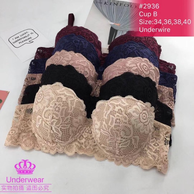 Cup B Lace Balconette Bra | Size 34-40B #2936 | Shopee Philippines