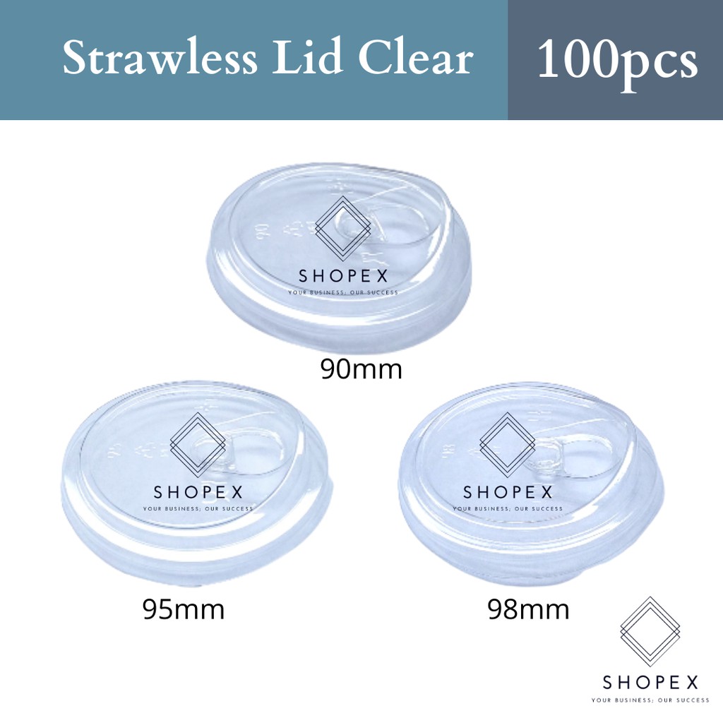 Strawless Lid 90/95/98MM (100pcs / Bundle) Starbucks lid / Milktea Lids ...