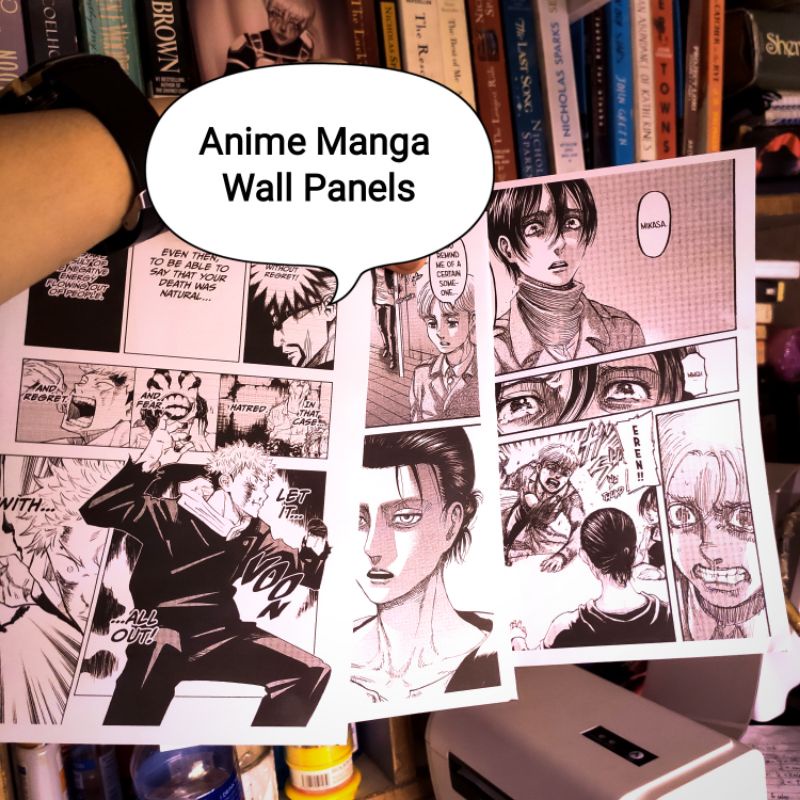 30 PCS WALL ANIME MANGA PANELS A4 SIZE (PLEASE READ THE DESCRIPTION ...