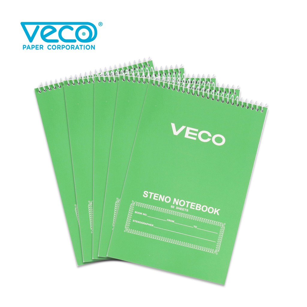 Veco Steno Notebook 60lvs 6x9in 1 color/set of 5 (colors variants: Gold ...