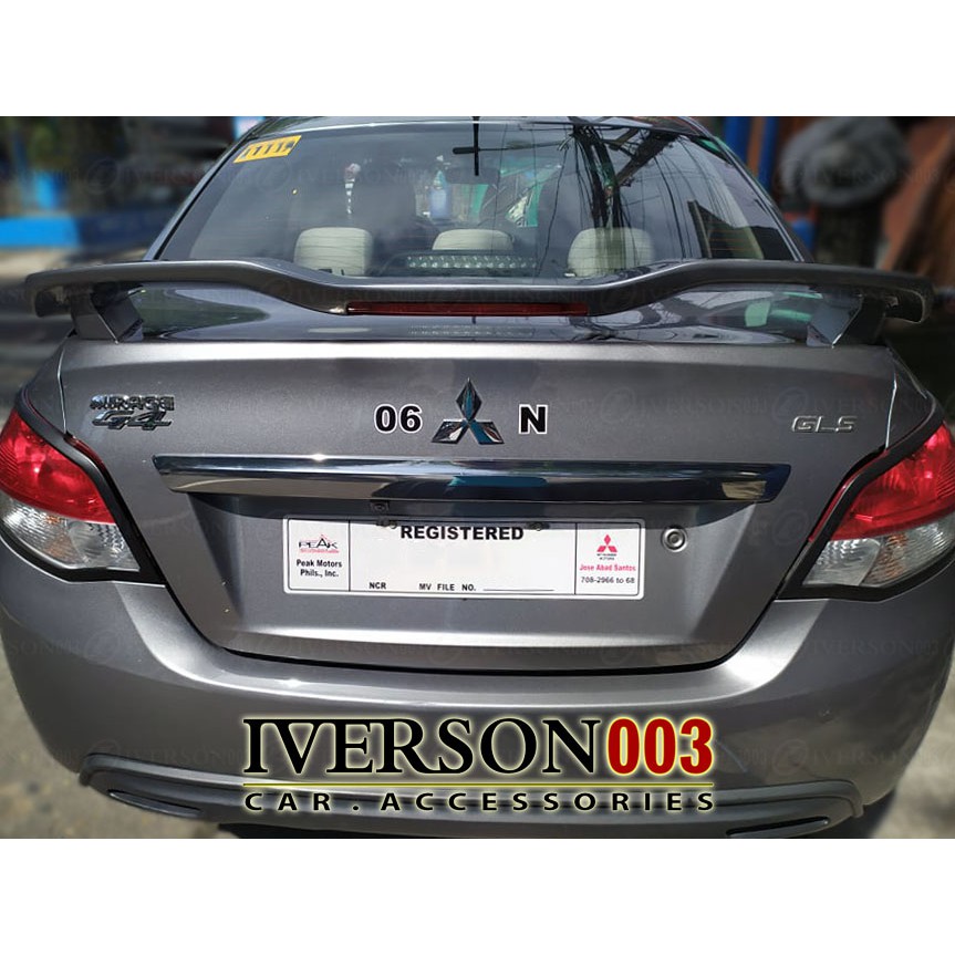 Modulo Spoiler with 3rd Brake Light for Mitsubishi Mirage G4 | Shopee ...