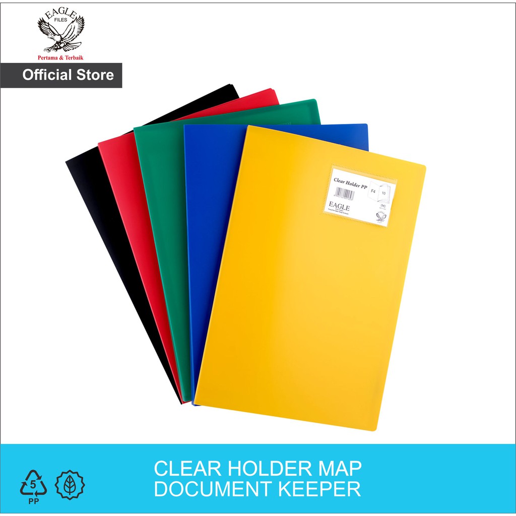 Eagle FILES Clear Holder Map Document Keeper Document Holder A4/Folio ...