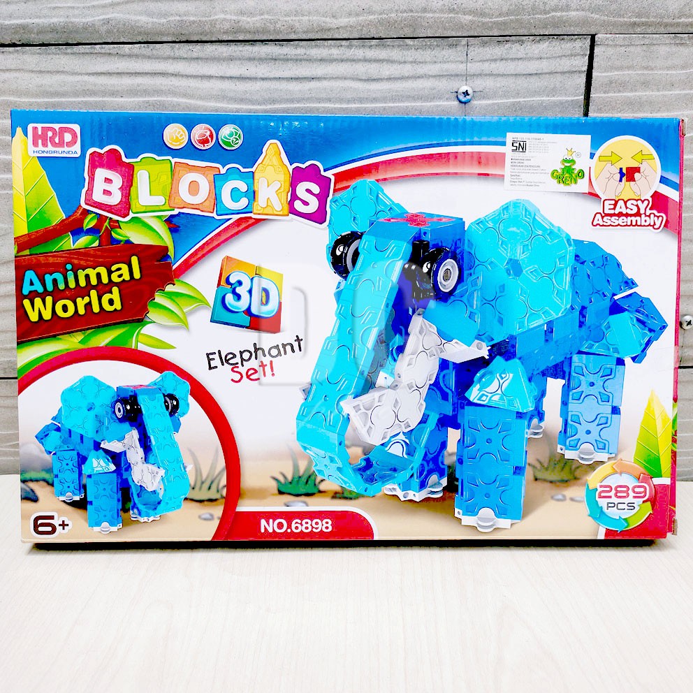 Educational Toys Disassembly Install DIY Animal World 3D Elephant Set ...