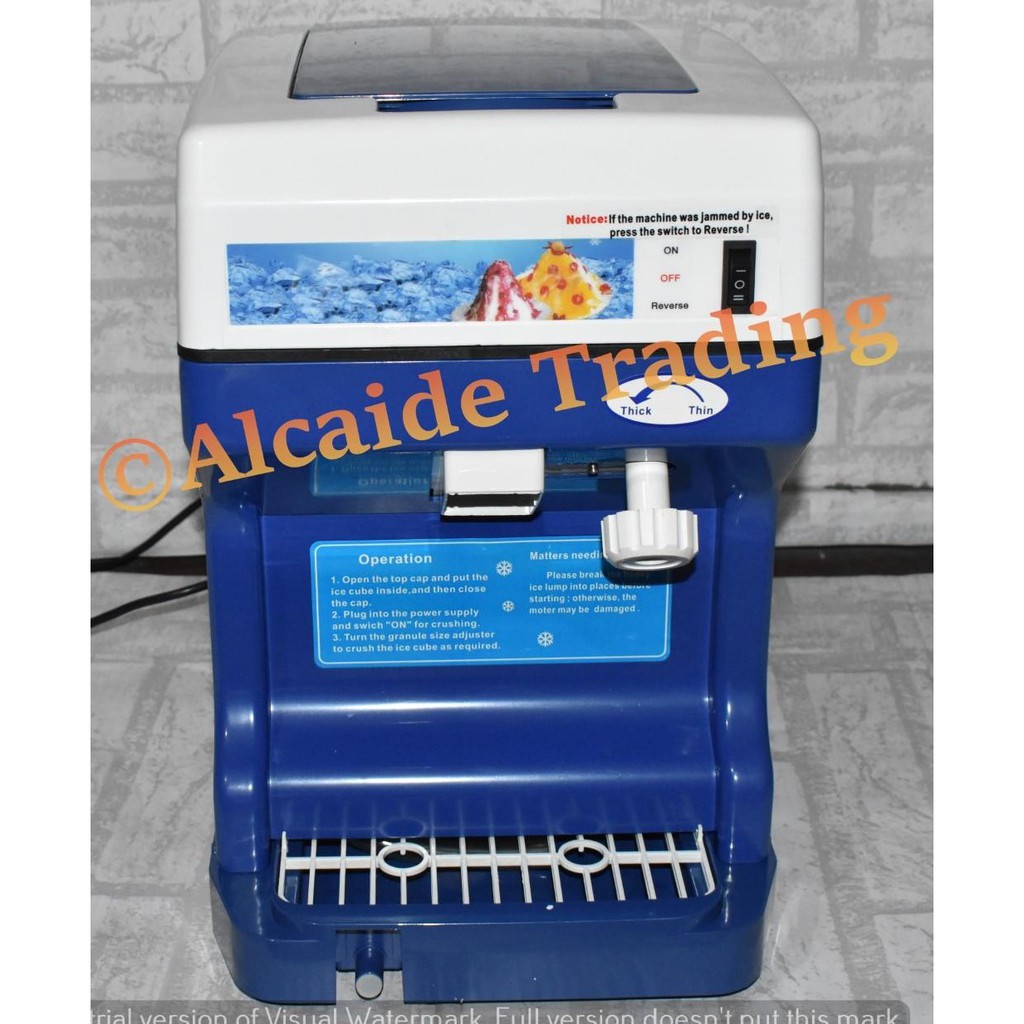 LIFETIME SERVICE WARRANTY AUTOMATIC ICE SHAVER ICE CRUSHER ALUMINUM ...