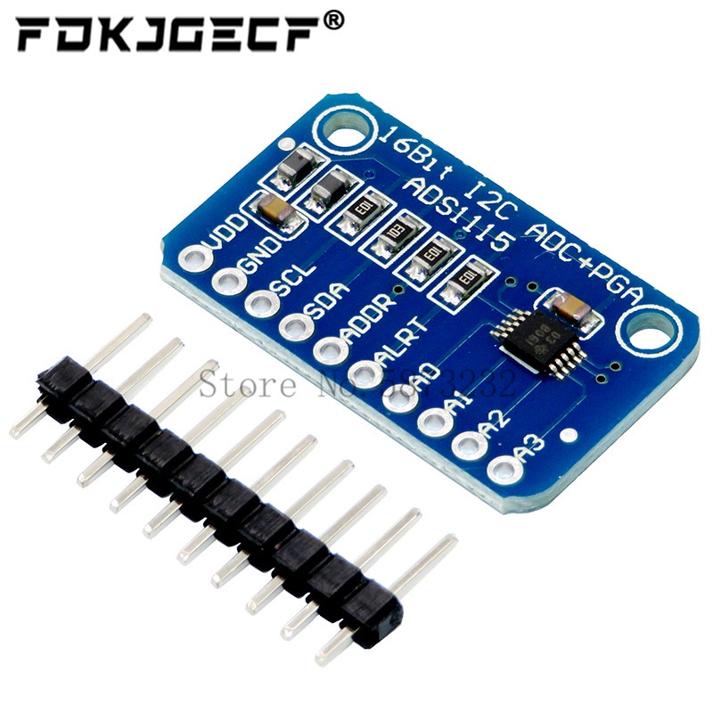 16 Bit I2C ADS1115 Module ADC 4 channel with Pro Gain Amplifier RPi ...