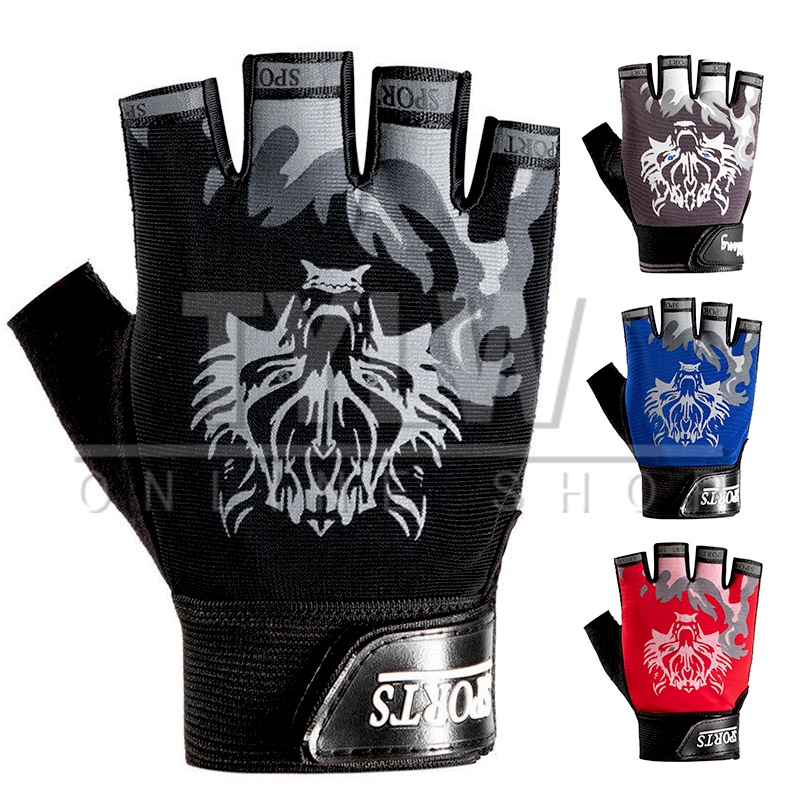 【TYLW】 Bike Bicycle Gloves Protective half-finger Work Hunting Outdoor ...