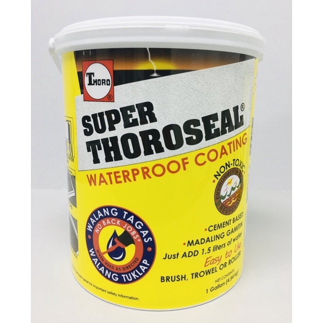 Super Thoroseal Waterproof Coating in Gray & White 4.54kg ( Gallon ...