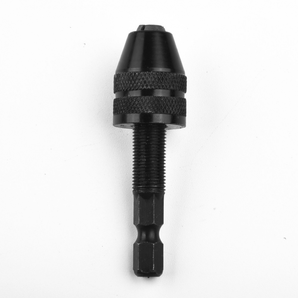 1/4Hex Shank Keyless Drill Chuck Black Tool Conversion Hex Shank ...