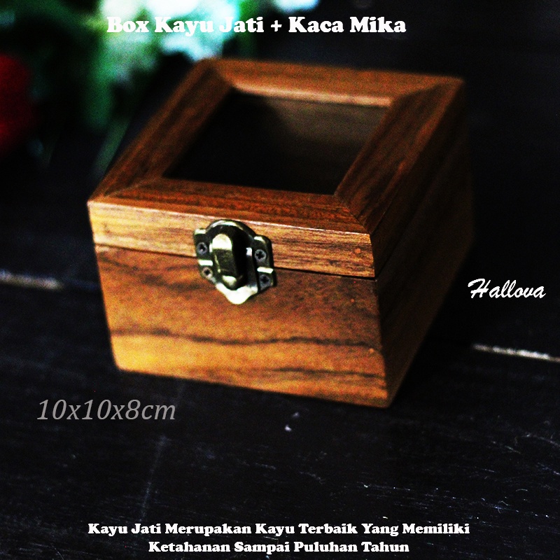 KAYU Teak Wood Wedding Gift Box Delivery Box For Dowry 10x10x8cm ...