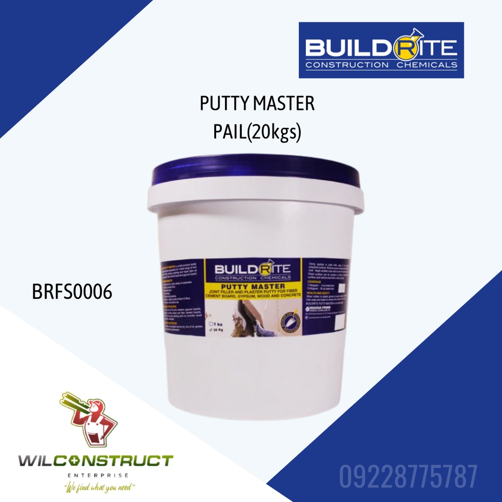 BUILDRITE PUTTY MASTER JOINT FILLER & PLASTER PUTTY | Shopee Philippines