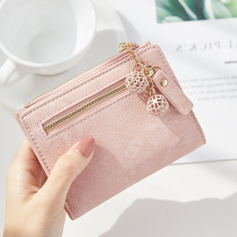 Fashion Women's Wallet Short Student Korean Style Bifold Wallet Tassel ...